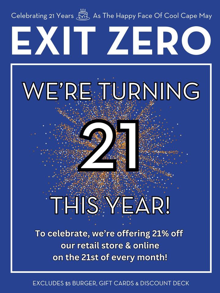 Exit Zero magazine is turning 21 this year! And to celebrate, we’re ...