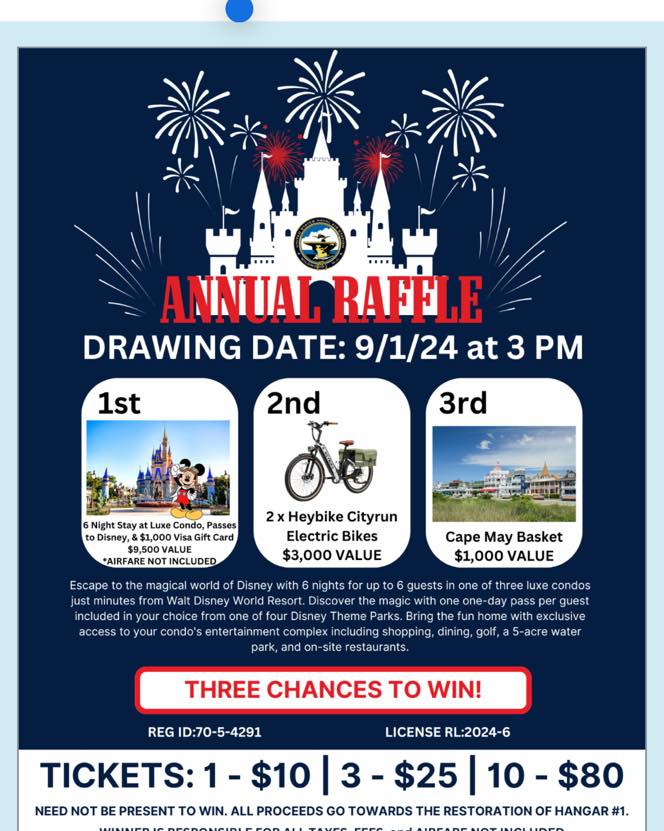 Disney Vacation Raffle to benefit NASW Aviation Museum! Get your ...
