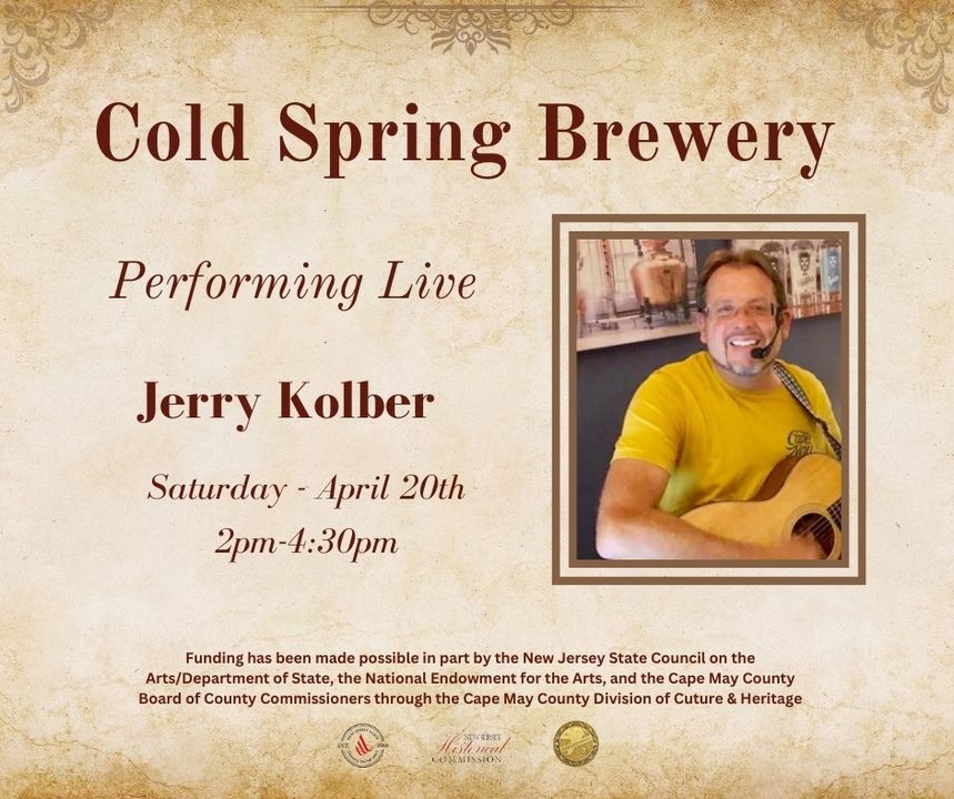 Performing Live at Cold Spring Brewery this Saturday, April 20th: JERRY ...