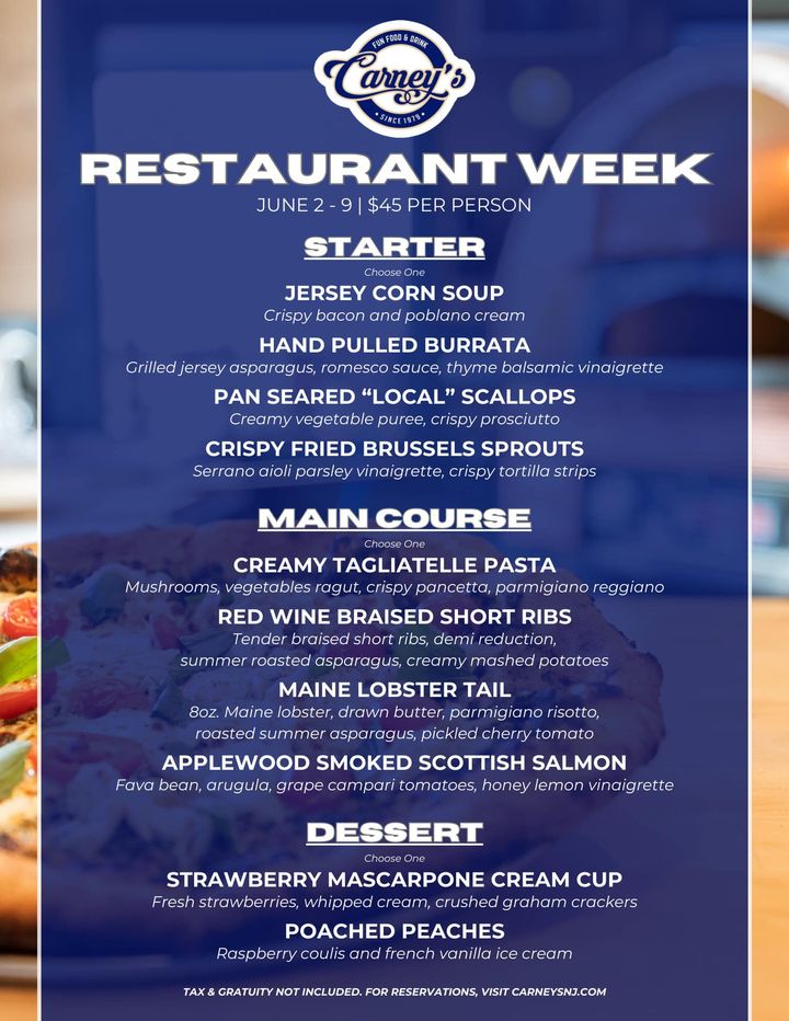 Cape May Restaurant Week is June 2-9! | Things to Do in Cape May NJ