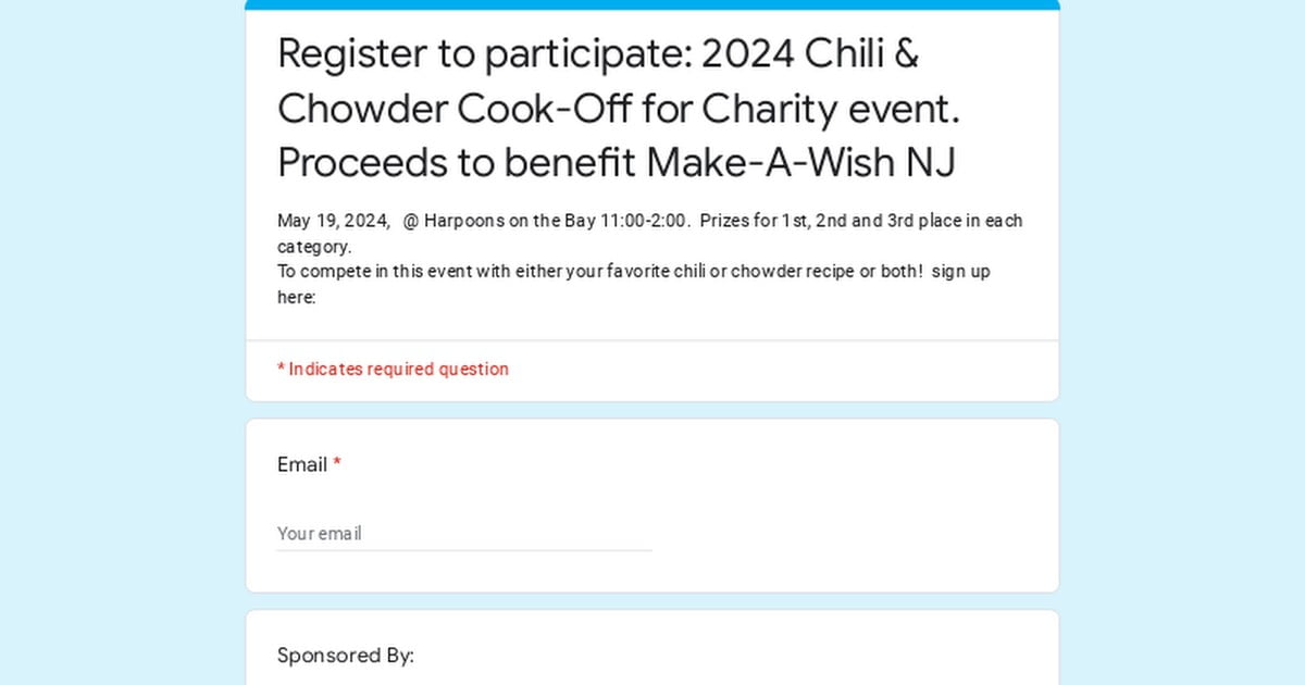 Register to participate: 2024 Chili & Chowder Cook-Off for Charity ...