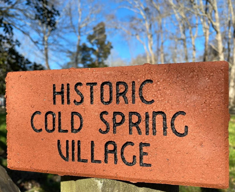It's pretty neat to see your own brick at Historic Cold Spring Village ...