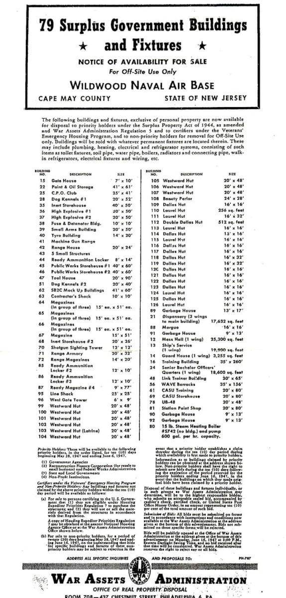 Did you know that many of the buildings that once made up NAS Wildwood ...