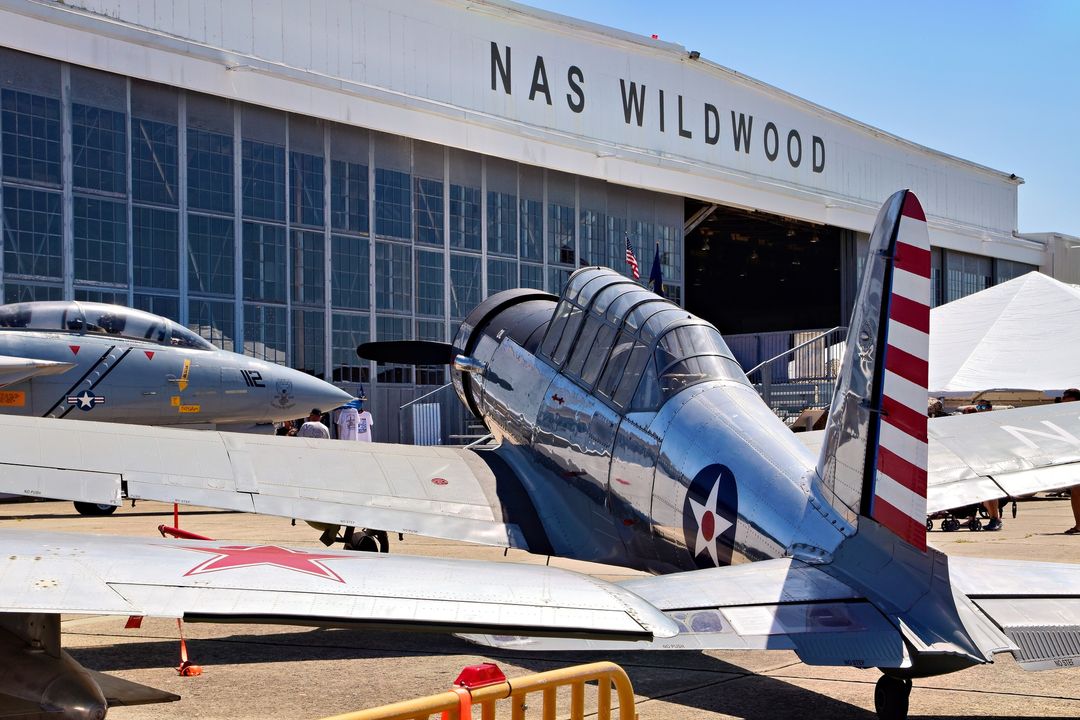 Beautiful day for a visit to the Naval Air Station Wildwood Aviation ...