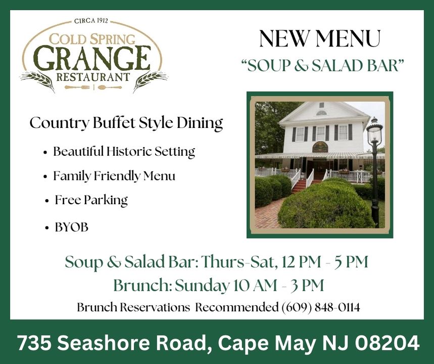 Cold Spring Grange Restaurant located at Historic Cold Spring Village ...
