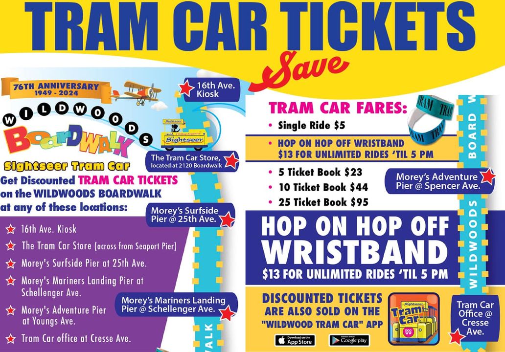 Where do you get the discounted Tram Car wristbands and ticket books ...