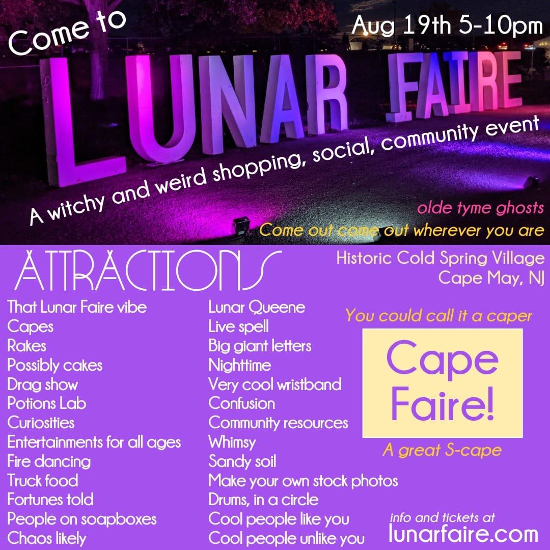 Lunar Faire 8/19 Cape May Cape Faire | Things to Do in Cape May NJ