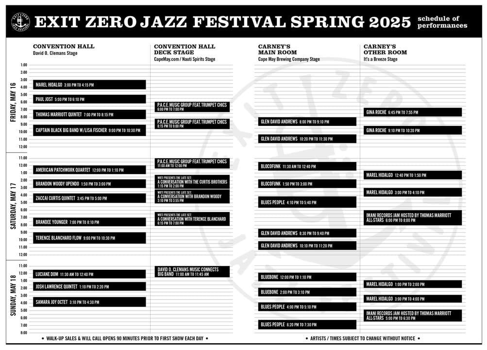 Exit Zero Jazz Festival schedule released! | Things to Do in Cape May NJ