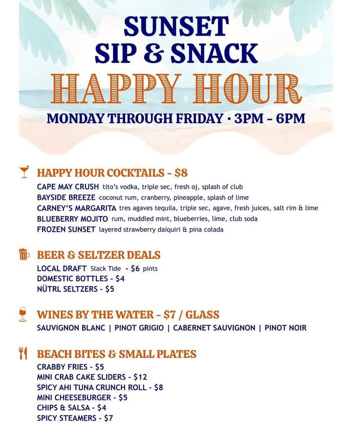 Our NEW sunset sip & snack happy hour starts TODAY! | Things to Do in ...